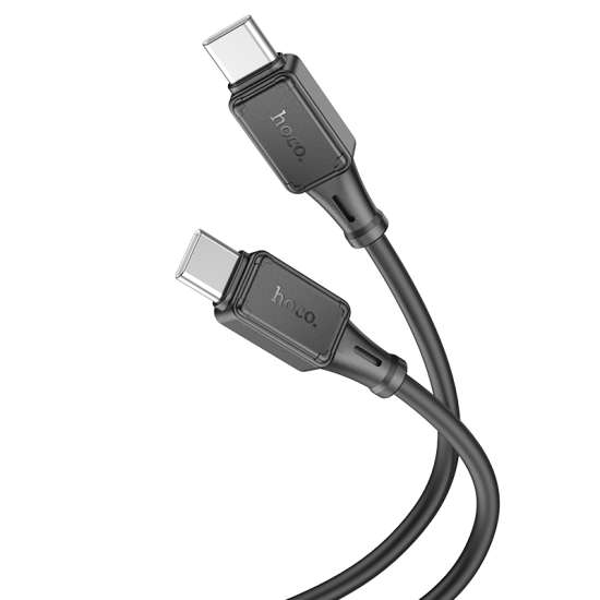 HOCO X101 Fast Charge Silicone Data Cable 60W Type-C to Type-C - Black ...