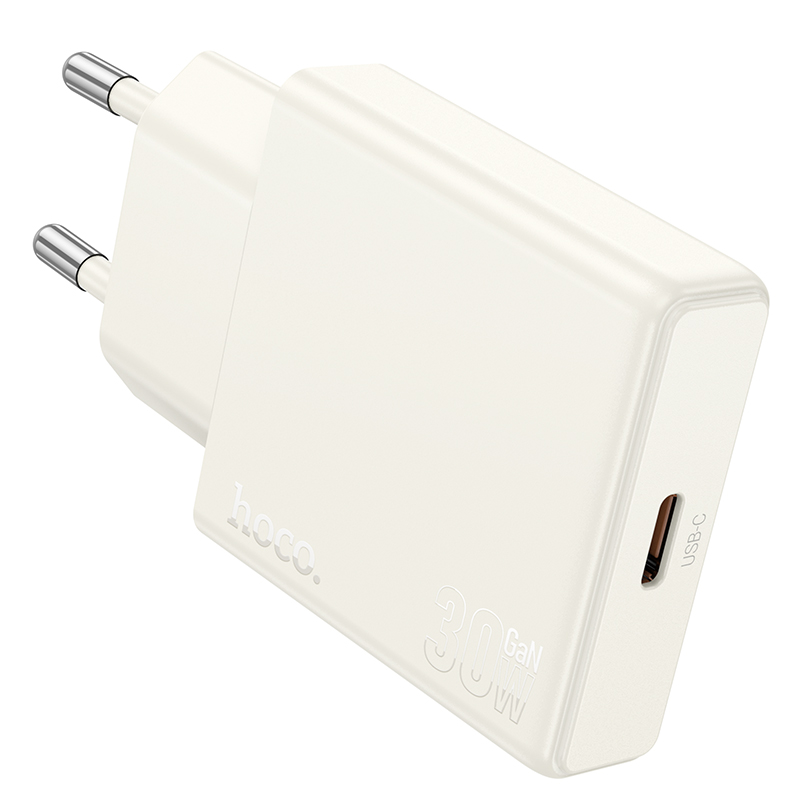 HOCO 30W USB-C Charger - White - N44.U.WH
