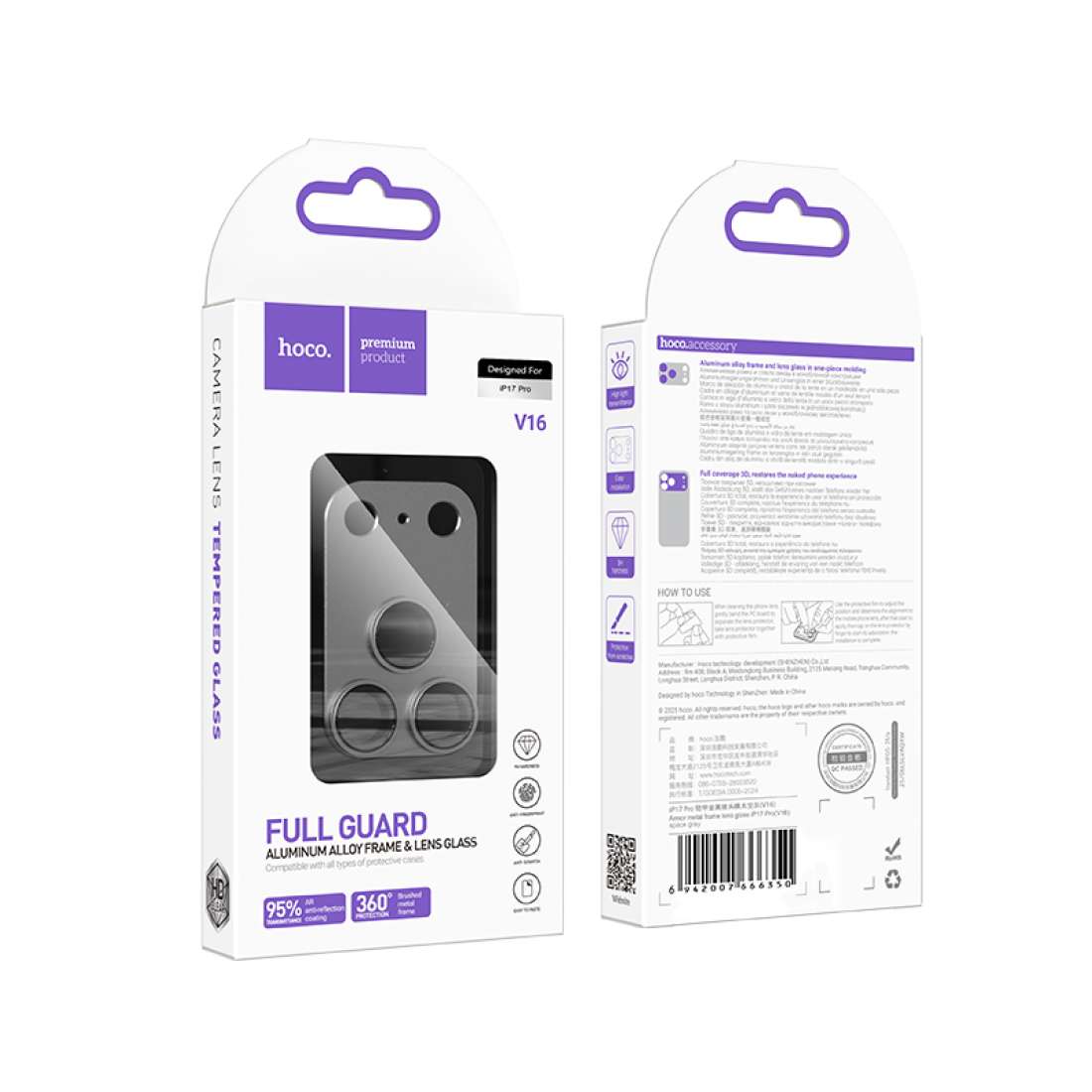 HOCO Armor Metal Lens Film Anti-Reflection for iPhone 17 Pro Max ...